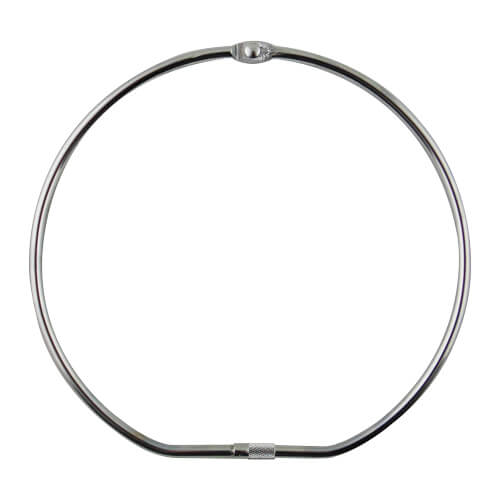 Jailers Key Ring 6/150mm NP Steel