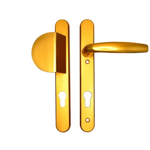 Hoppe Atlanta Lever Fixed Pad UPVC Multipoint Door Handles - 92mm PZ ...